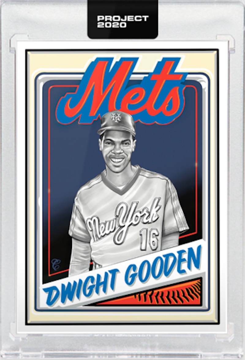 Dwight Gooden 1985 Topps Project 2020 Mister Cartoon Artist Proof /20 ...