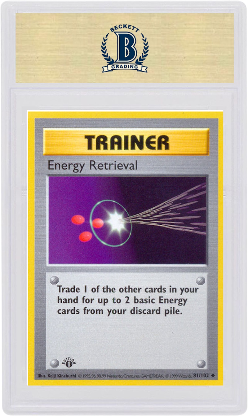 Energy Retrieval 1999 Pokemon TCG Base Set 1st Edition #81/102 - 1999 - US
