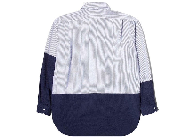 Engineered Garments Spead Collar Shirt Natural Blue Men's - SS21 - US