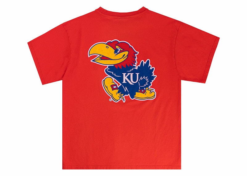 Eric Emanuel EE College Kansas Tee Washed Red Men's - SS24 - US