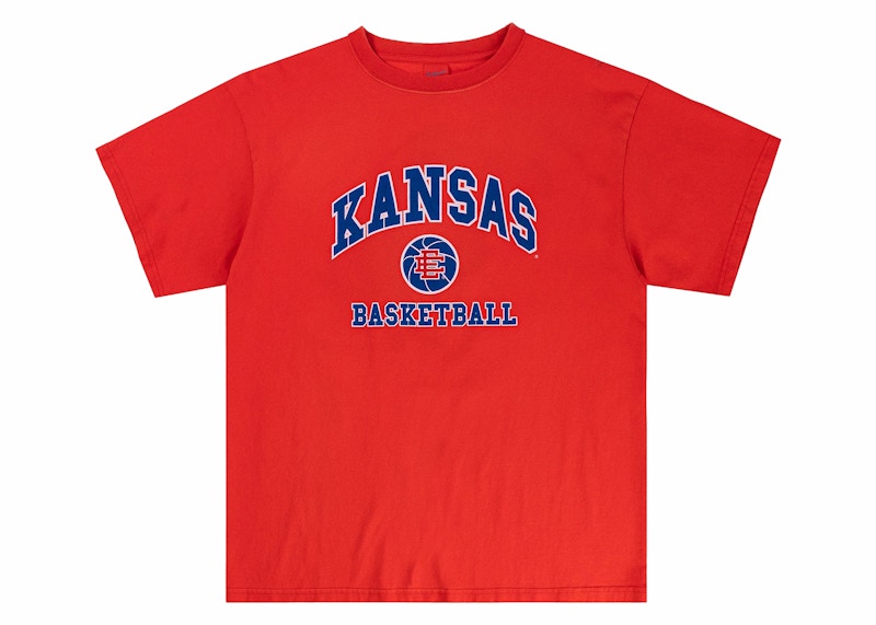 Eric Emanuel EE College Kansas Tee Washed Red Men's - SS24 - US