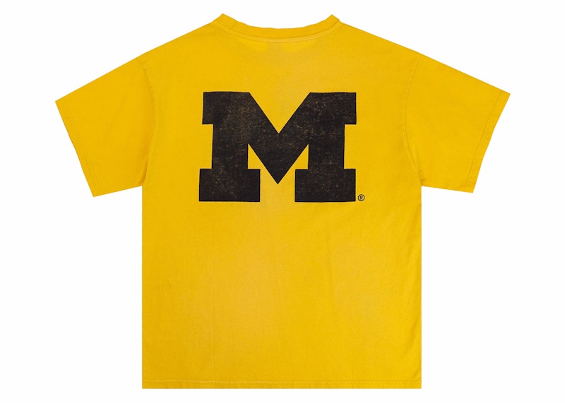 Eric Emanuel EE College Michigan Tee Washed Maize Men's - SS24 - US