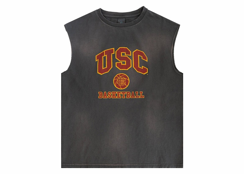 Eric Emanuel EE College USC Cutoff Washed Grey Men's - SS24 - US