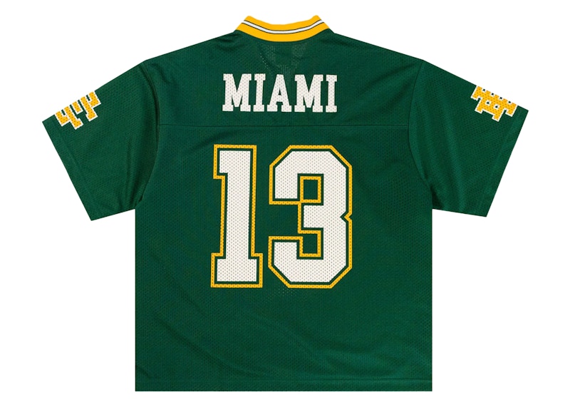 Eric Emanuel EE Football Jersey Green/Yellow Men's - SS24 - US