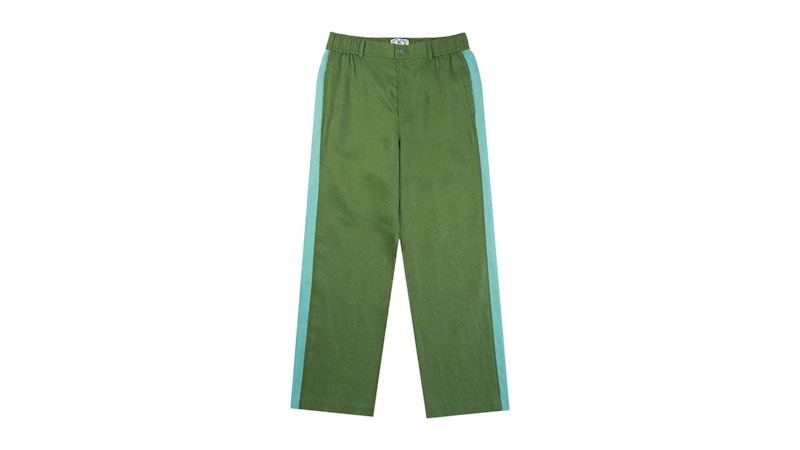 Eric Emanuel EE Linen Pants Green Men's - SS25 - US