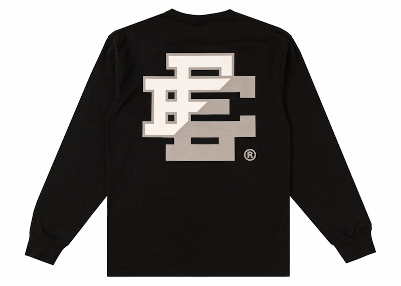 Eric Emanuel EE Long Sleeve T-Shirt Black/White/Gray Split Men's - SS24 ...