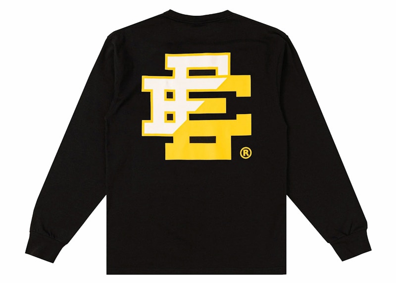 Eric Emanuel EE Long Sleeve T-Shirt Black/White/Yellow Men's - SS24 - US