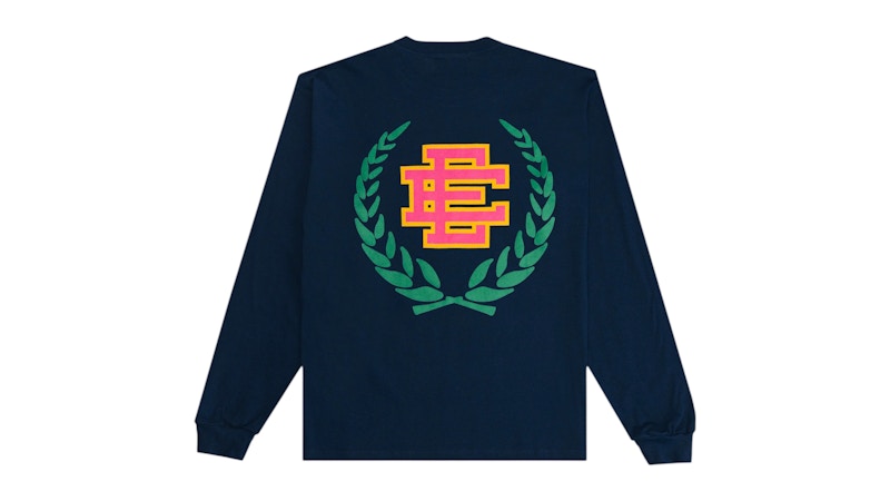 Eric Emanuel EE Long Sleeve Tee Navy/Pink Men's - SS26 - US