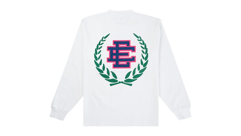 Eric Emanuel EE Long Sleeve Tee White/Navy Men's - SS26 - US