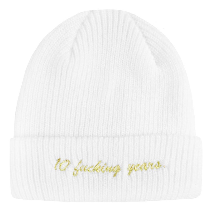FTP 10 Year Logo Beanie White - SS20 - US