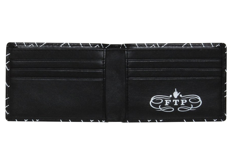 FTP All Over Outline Logo Wallet Black Men's - FW21 - US