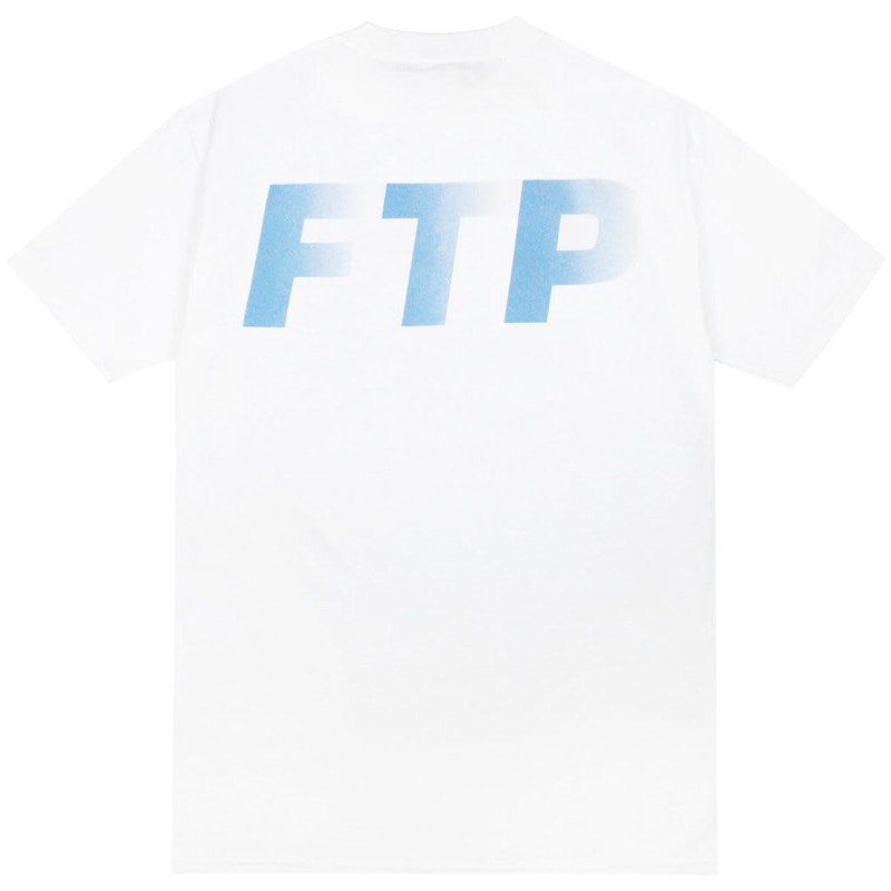 FTP Gradient Logo Tee White Men's - SS19 - US