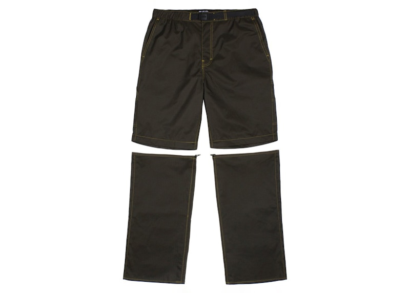 FTP Nylon Ripstop Convertible Pant Olive Men's - FW21 - US