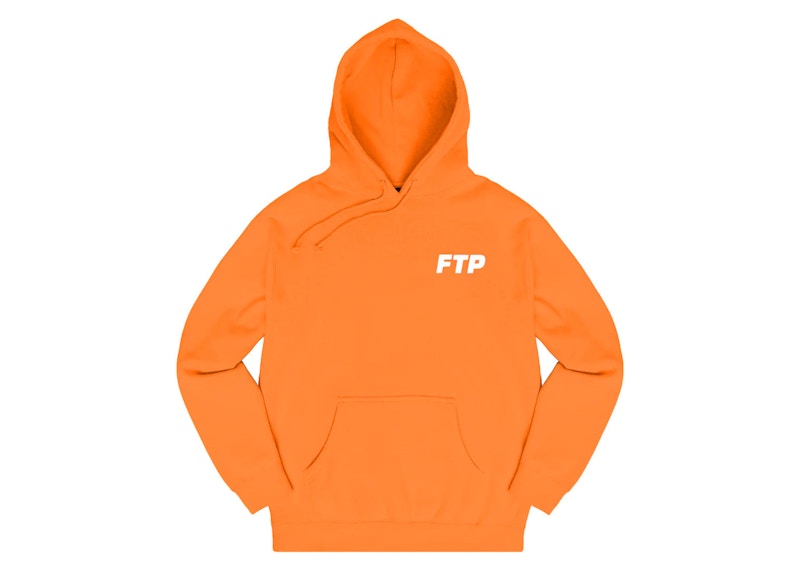 FTP Puff Print Logo Pullover Orange Men's - FW23 - US