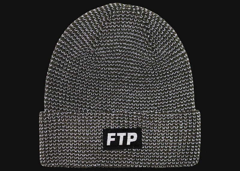 FTP Reflective Knit Beanie Olive - SS22 - US