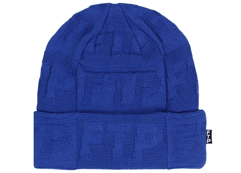 FTP Repeat Logo Knit Beanie Royal - SS22 - US