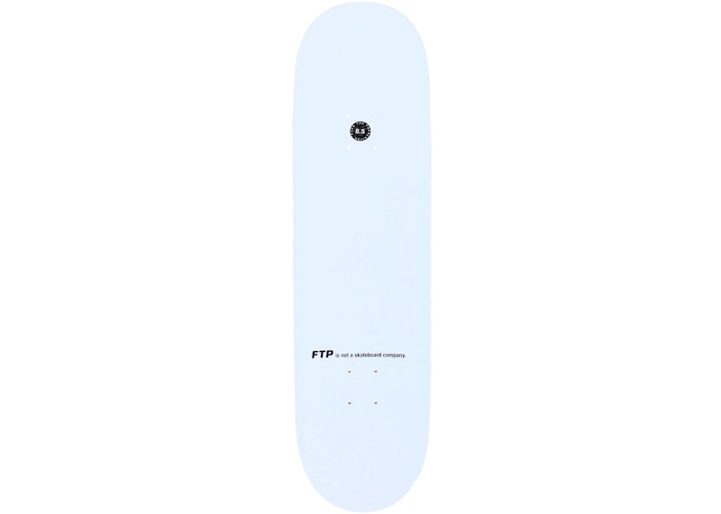 FTP Scribble Logo Skateboard Deck White/Black - SS22 - US