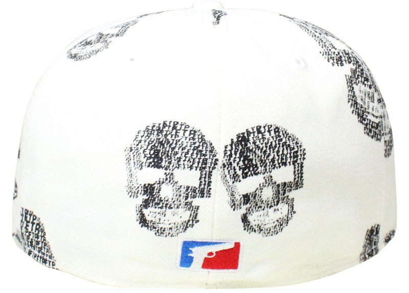 FTP Skull Fitted Hat White Men's - SS21 - US