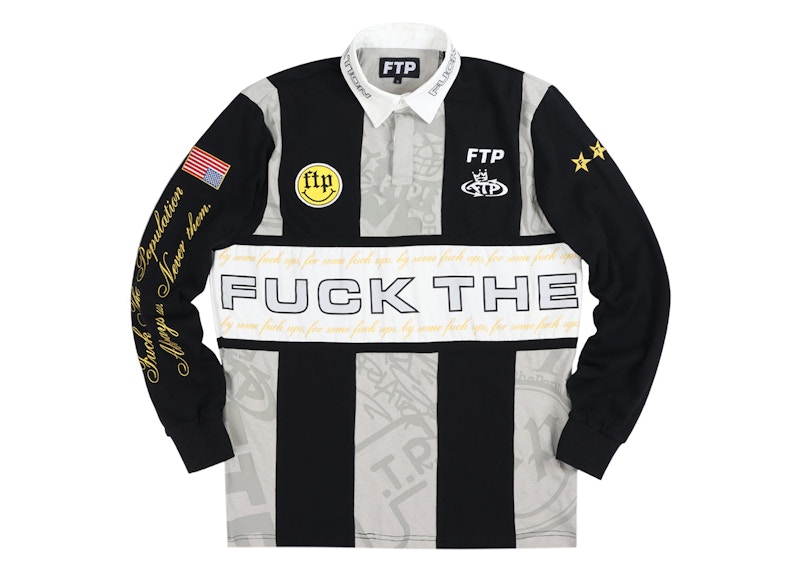 FTP Souvenir Rugby Jersey Black Men's - SS24 - US