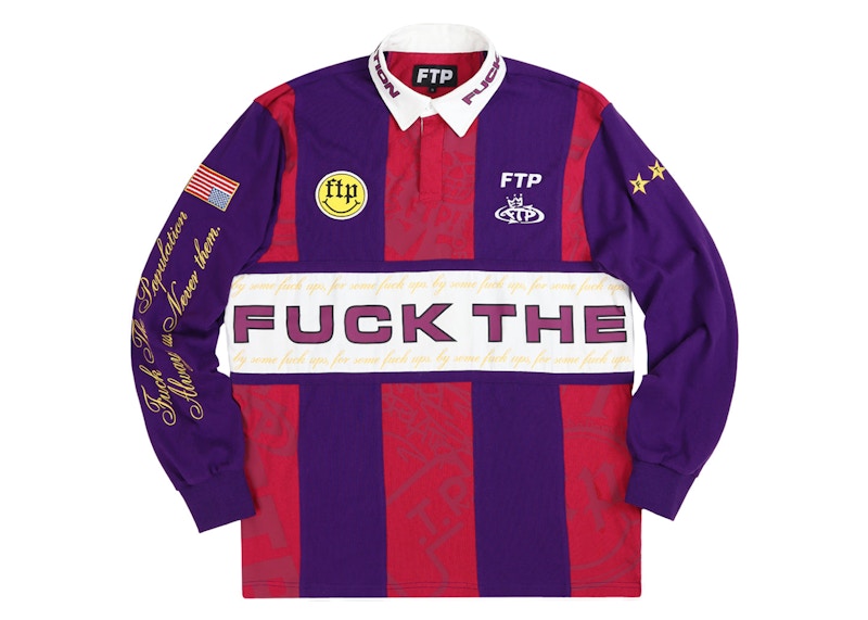 FTP Souvenir Rugby Jersey Purple Men's - SS24 - US