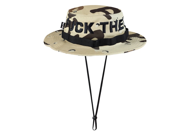 FTP Spell Out Face Mask Boonie Hat Desert Camo Men's - SS24 - US