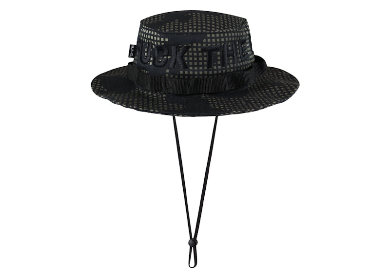 FTP Spell Out Face Mask Boonie Hat Night Camo Men's - SS24 - US