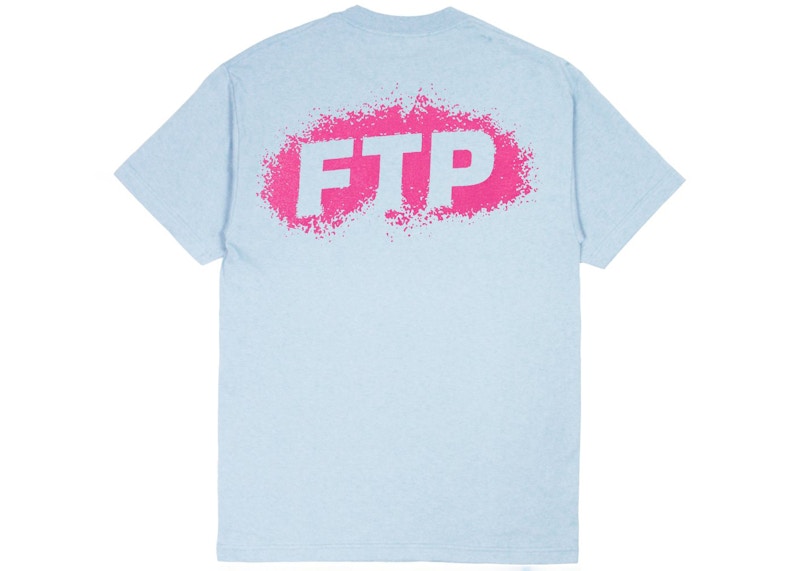 FTP Splatter Logo Tee Carolina Blue Men's - SS21 - US