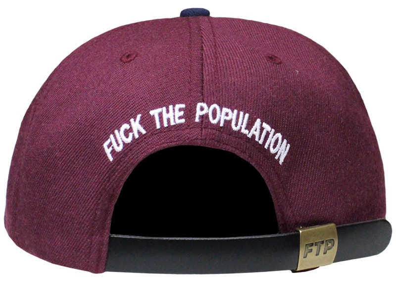 FTP Two Tone Logo 6-Panel Maroon Men's - SS21 - US