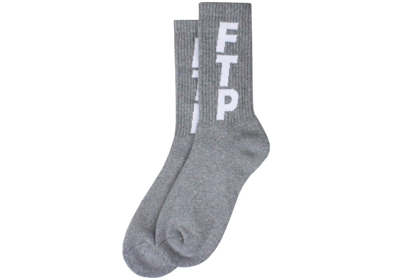 FTP Vertical Logo Socks Heather Gray - SS21