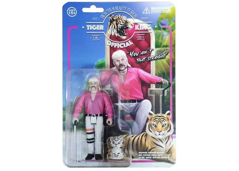 FYE Tiger King Joe Exotic Pink Shirt & White Cub Action Figure - FW21 - US