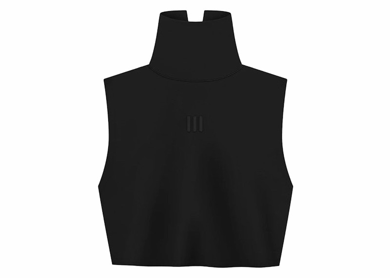 Fear of God Athletics Women's High Neck Crop Top Black - FW23 - US