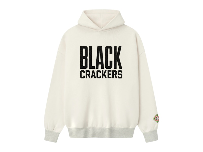 Fear of God Essentials Black Crackers Hoodie Cream White Men's - SS25 - US