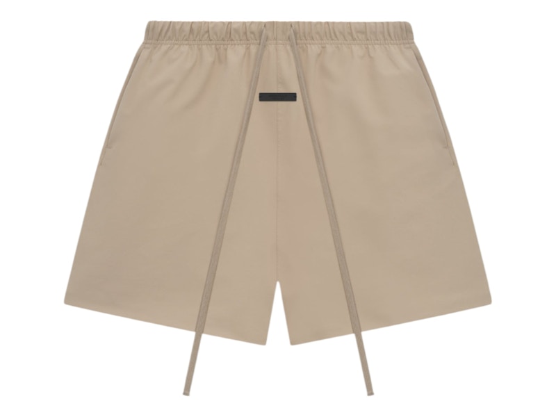 Fear of God Essentials Bonded Nylon Soccer Short Desert Sand Hombre ...