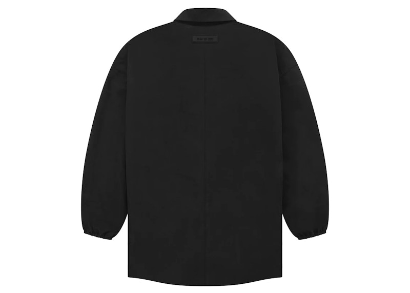 Fear of God Essentials Button Down Shirt Black Men's - SS23 - US