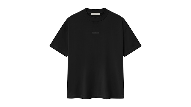 Fear of God Essentials Classic Tee Jet Black Men's - FW25 - US