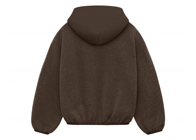 Fear of God Essentials Core Collection Kids Nylon Fleece Hoodie Wood ...