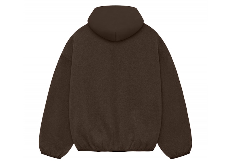 Fear of God Essentials Core Collection Nylon Fleece Hoodie Heather Wood ...