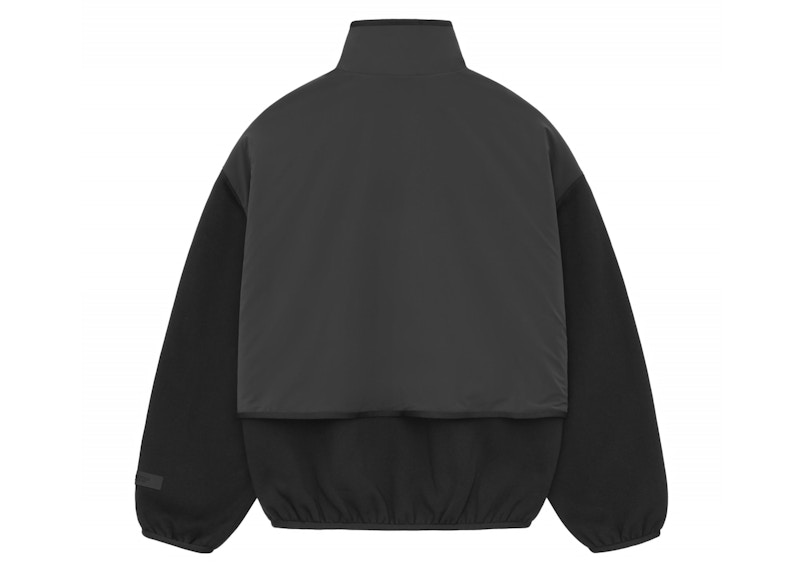 Fear of God Essentials Core Collection Nylon Fleece Mockneck Black ...