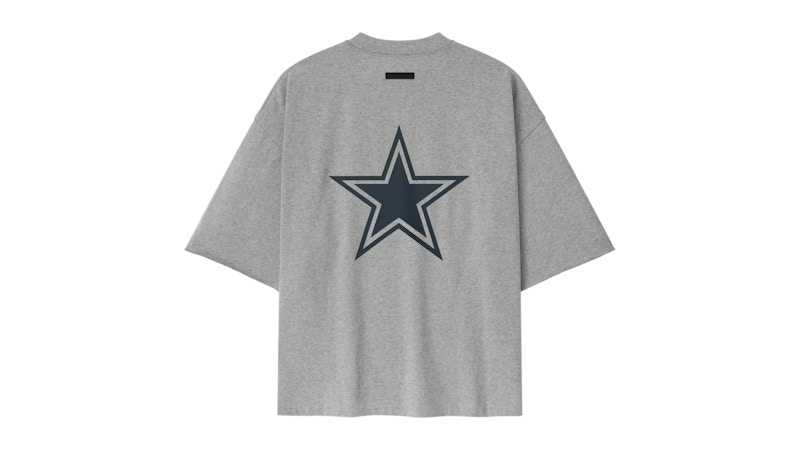 Fear of God Essentials Cowboys 90s 3/4 Sleeve Football Tee Concrete ...