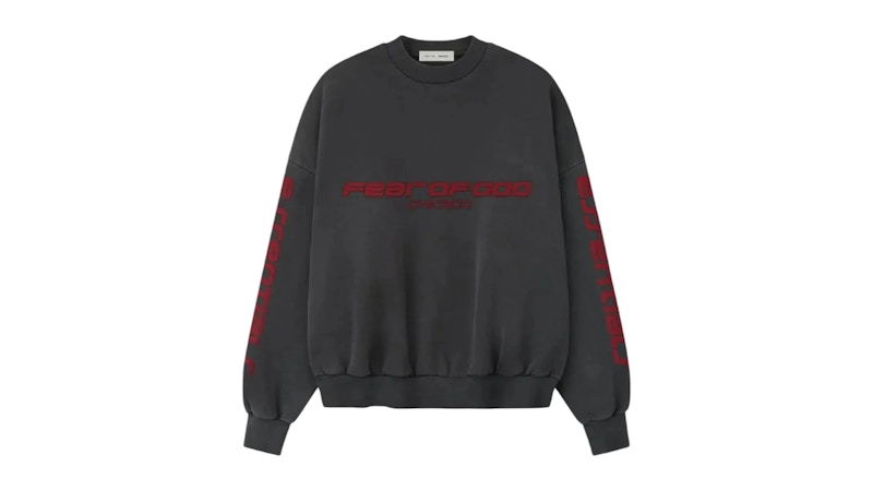Fear of God Essentials Cropped Relaxed Sweatshirt Iron Grey Men's ...