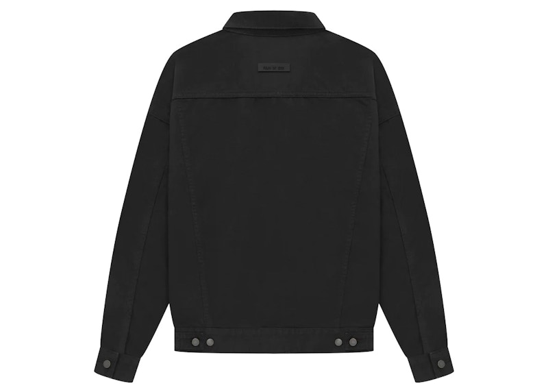 Fear of God Essentials Denim Jacket (SS23) Black Men's - SS23 - US