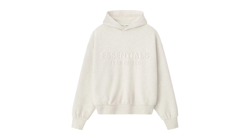 Fear of God Essentials Embossed Essentials Classic Hoodie Oatmeal Heather Men's - FW25 - US