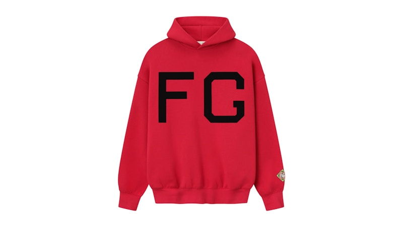 Fear of God Essentials Essentials FG Monarchs Hoodie Red Men's - FW25 - US