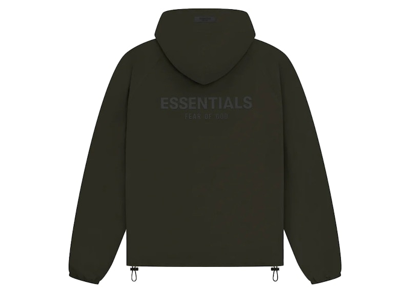 Fear of God Essentials Fullzip Jacket Off Black - SS23 - KR