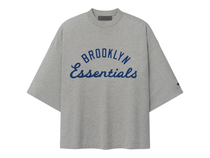 Fear of God Essentials Jackie Robinson Day Merch Tee Warm Heather Men's ...