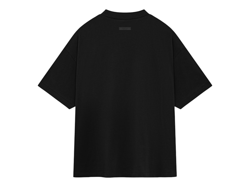 Fear of God Essentials Jersey Crewneck Tee (FW24) Black Men's - FW24 - US