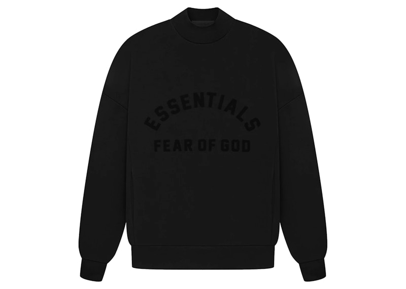 Fear of God Essentials Kids Crewneck (SS23) Jet Black Para niños - SS23 ...