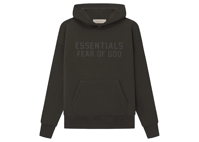 Fear of God Essentials Kids Hoodie Off Black Kids' - SS23 - GB