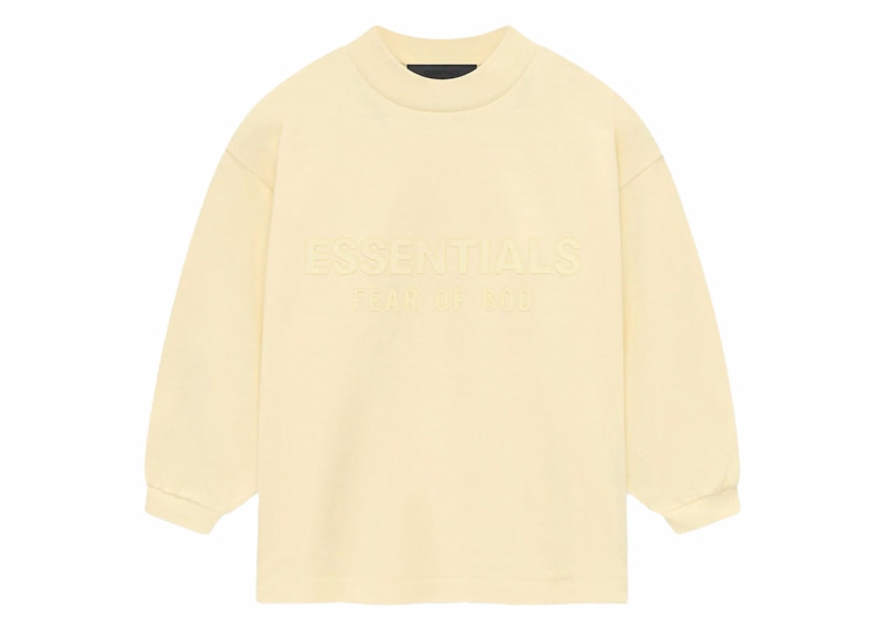 Fear of God Essentials Kids L/S Tee Garden Yellow Kids' - FW23 - US