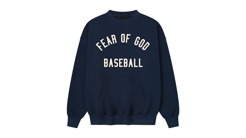 Fear of God Essentials MLB Sport Crewneck Midnight Navy Men's - FW25 - US